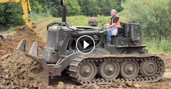 Dozer with Tank Tracks and Rolls Royce Engine